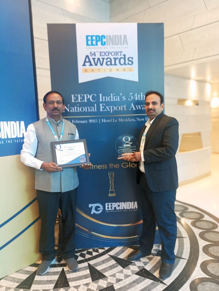 #TPE India gewinnt zum zweiten Mal den EEPC India Quality Gold Award ...