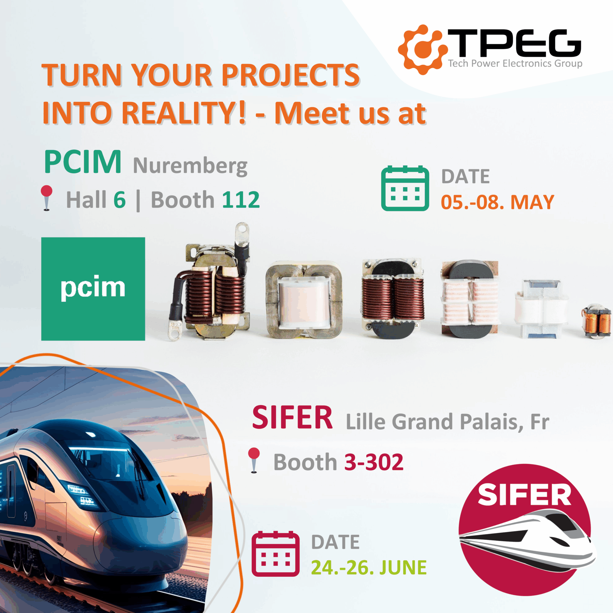 #Du concept à la réalité – Retrouvez-nous en direct à la PCIM & SIFER ...